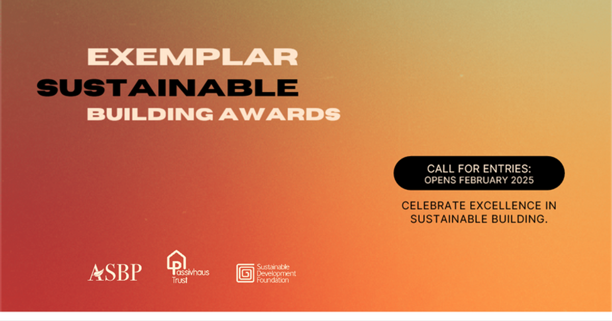2025 EXEMPLAR SUSTAINABLE BUILDING AWARDS